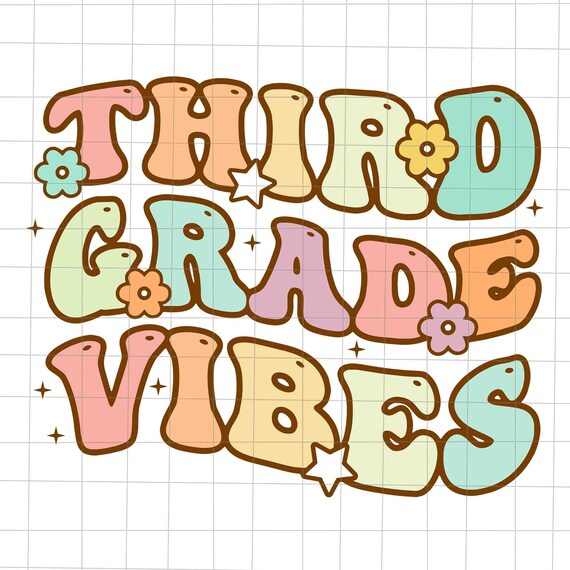Third Grade Vibes Svg Back to School Third Grade Vibes Svg - Etsy