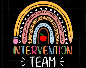 Intervention Team Svg - Etsy
