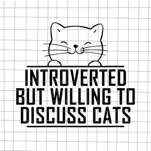 Introverted but Willing to Discuss Cats T-shirt Unisex Funny - Etsy