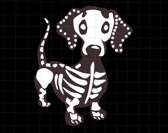 Dog Skeleton Svg | Etsy