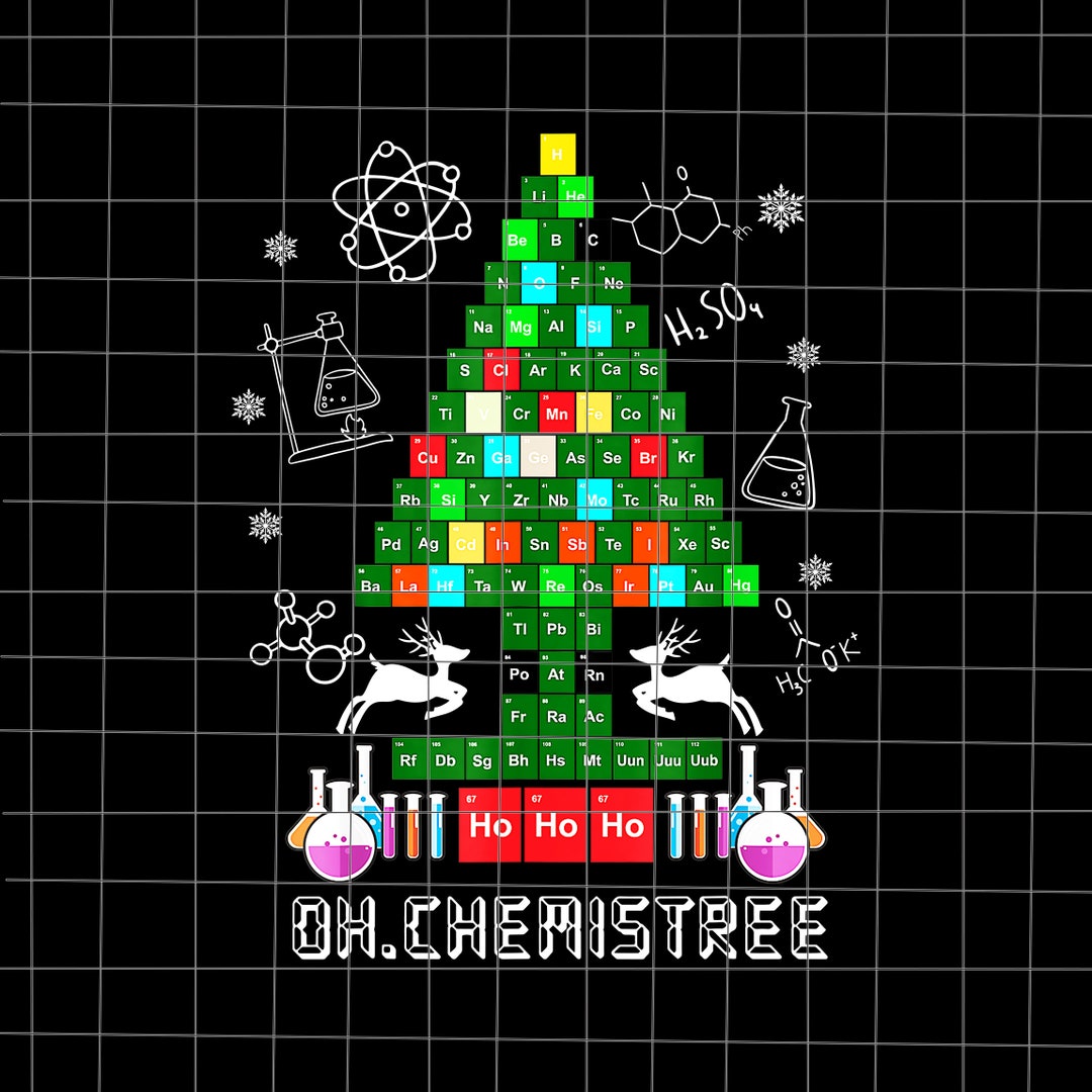 Oh Chemistree Png Science Tree Christmas Png Chemistry Tree - Etsy