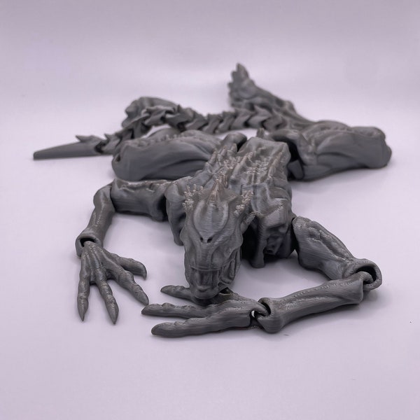 3d Printed Alien Articulated - Etsy