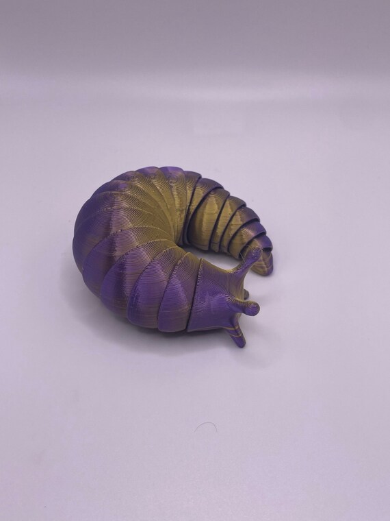 Friendly Articulated Slug 3D Printed Slinky Slug Back to | Etsy