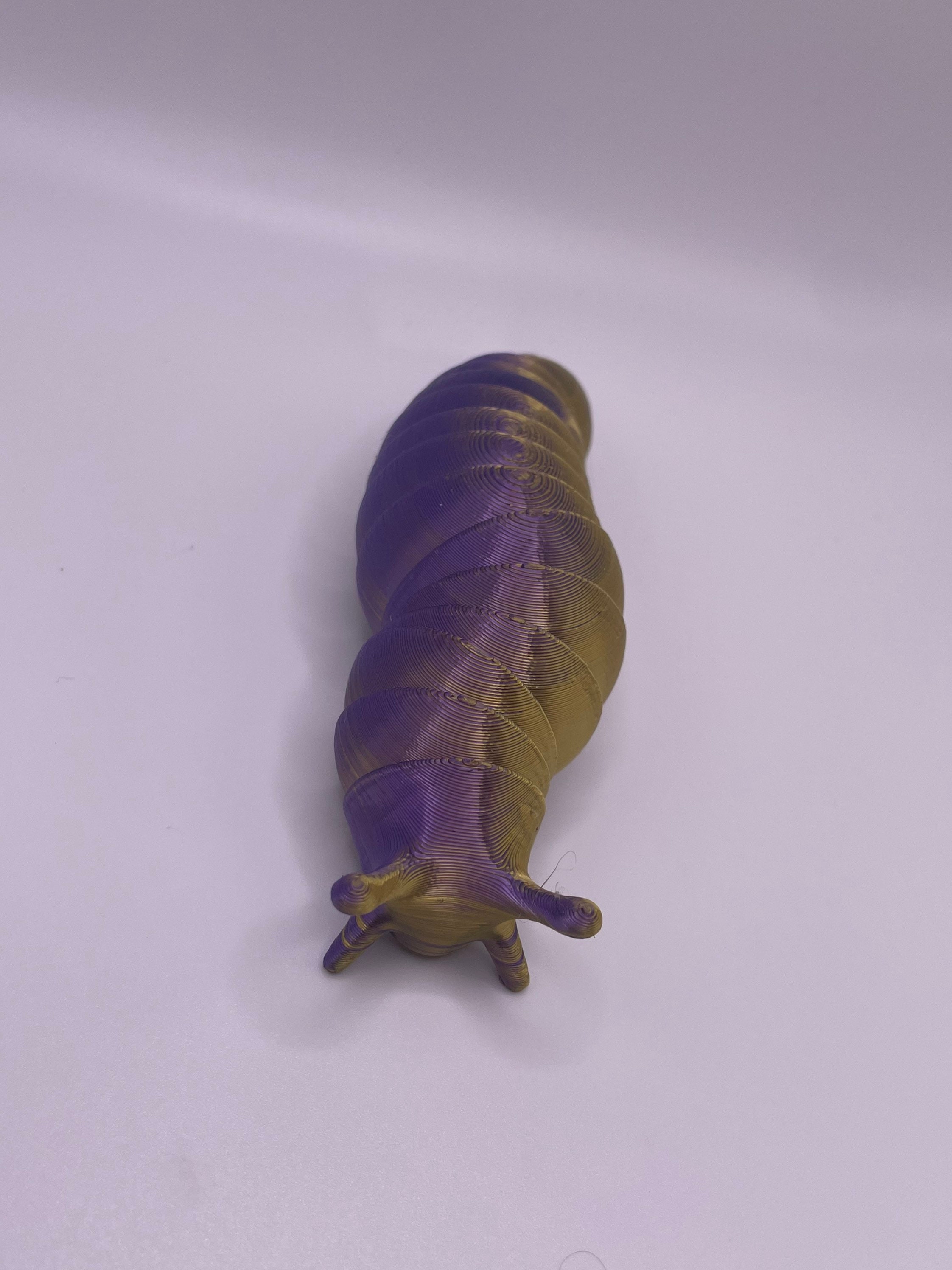 Friendly Articulated Slug 3D Printed Slinky Slug Back to | Etsy