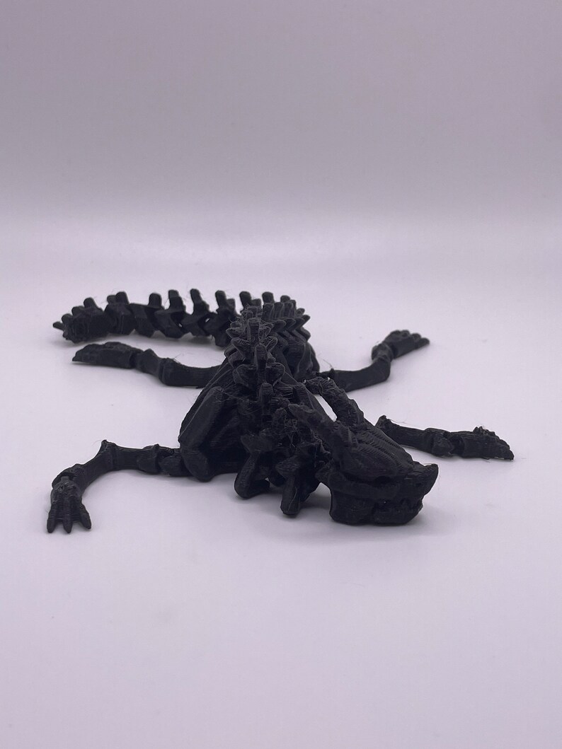 Articulated Skeleton Dragon 3D Printed - Etsy