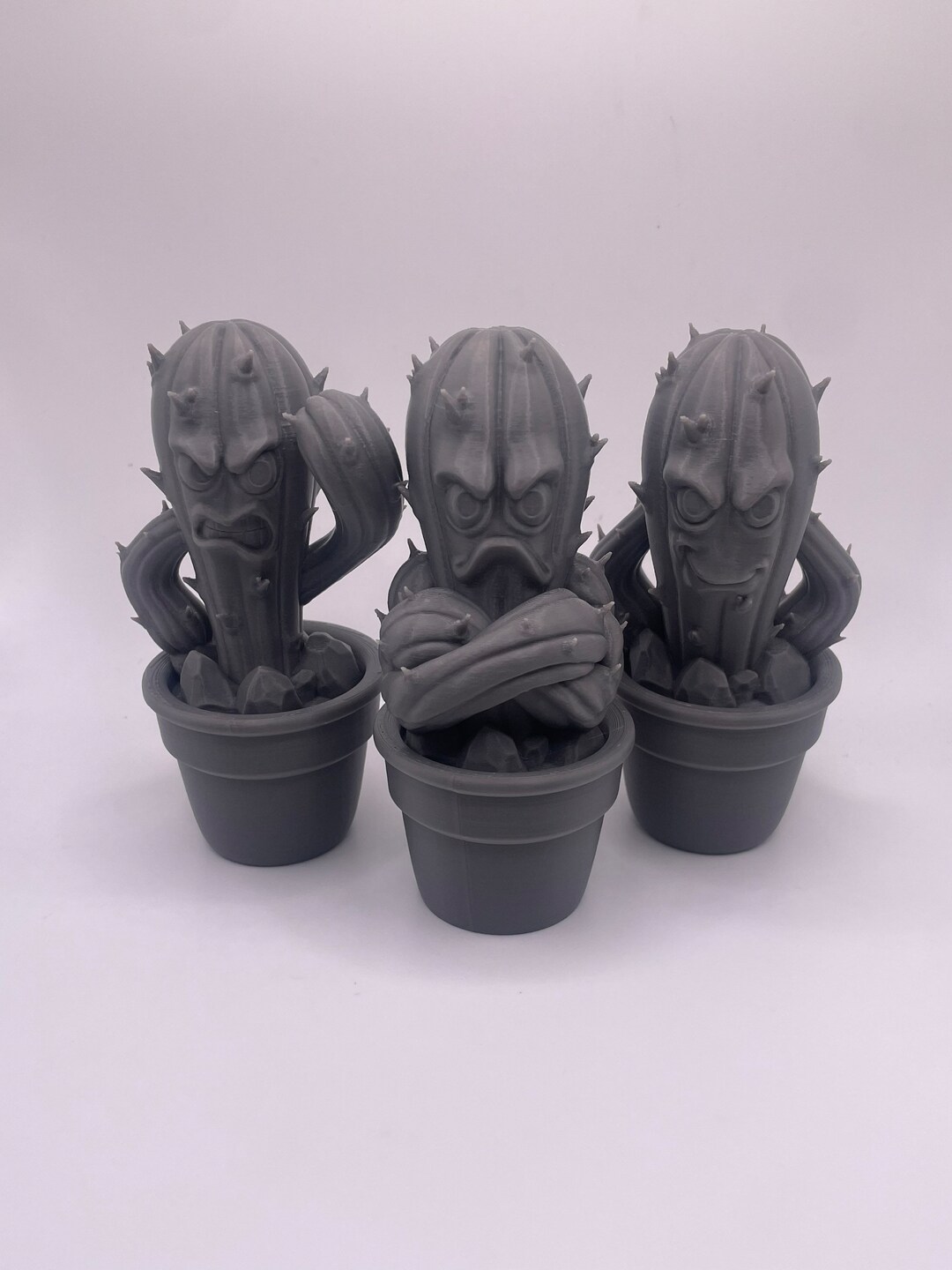 Prickly Cactus Punk Set 3D Printed - Etsy