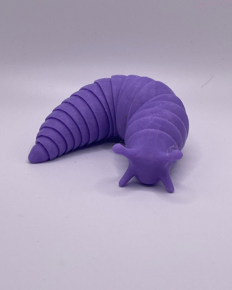 Friendly Articulated Slug 3D Printed - Etsy
