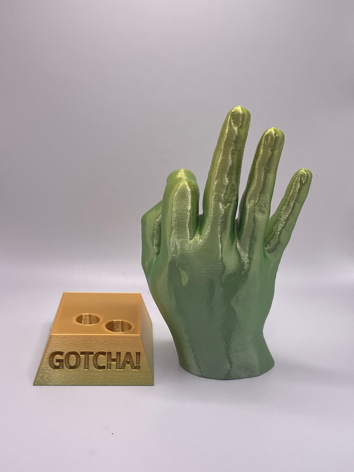 Gotcha Meme Hand With Gotcha Base 3D Printed 7 Inch | Etsy