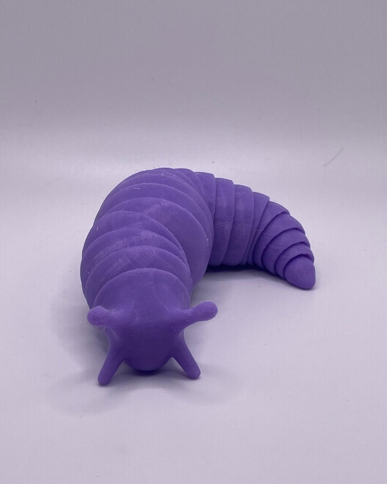 Friendly Articulated Slug 3D Printed Slinky Slug Back to - Etsy