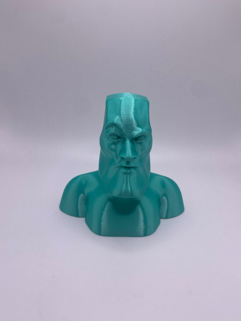 The Rock Moai Statue 3D Printed - Etsy