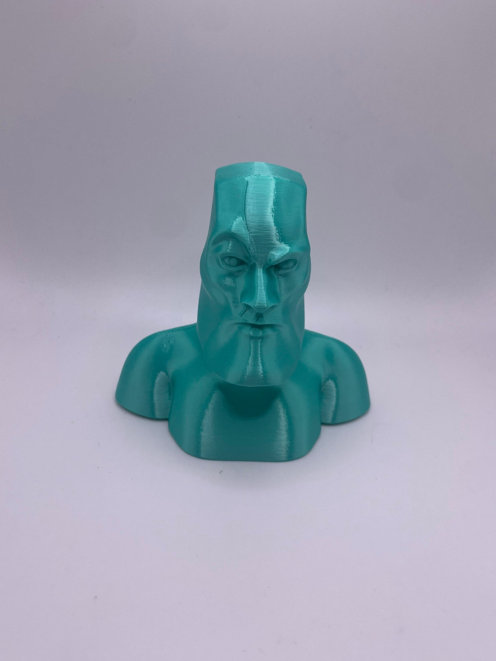 The Rock Moai Statue 3D Printed - Etsy