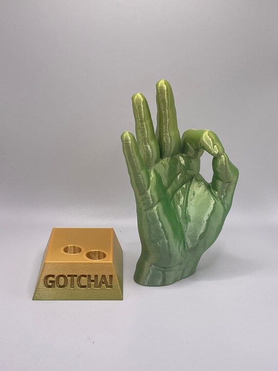 Gotcha Meme Hand With Gotcha Base 3D Printed 7 Inch | Etsy