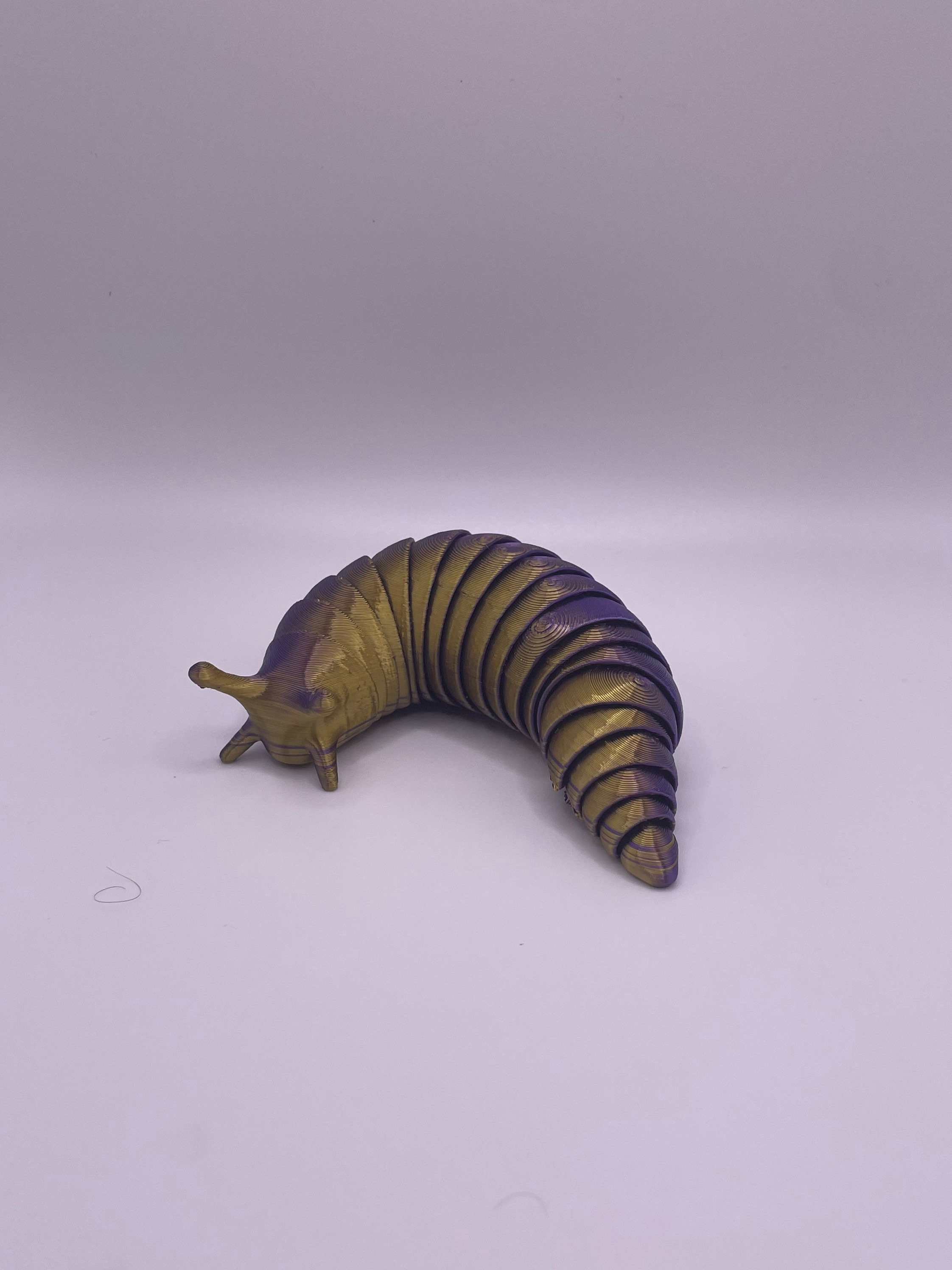 Friendly Articulated Slug 3D Printed Slinky Slug Back to | Etsy