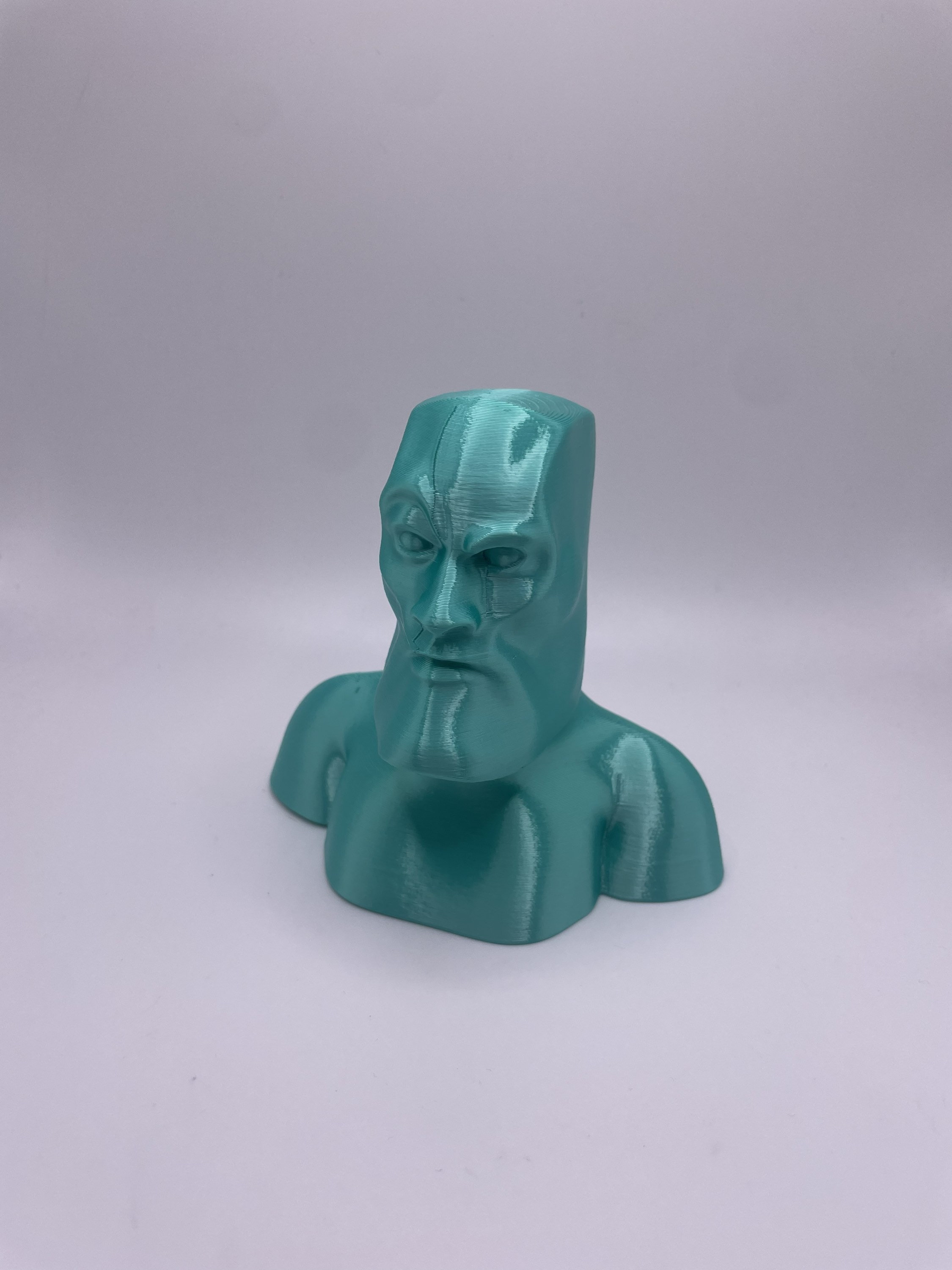 The Rock Moai Statue 3D Printed - Etsy