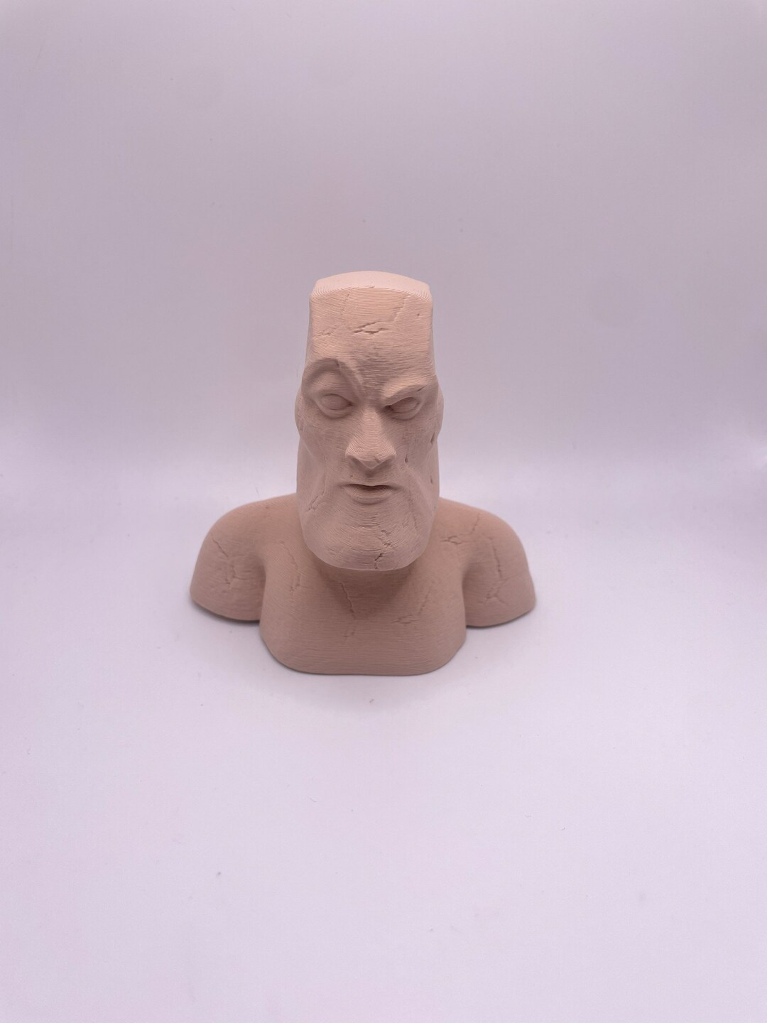 The Rock Moai Statue 3D Printed - Etsy