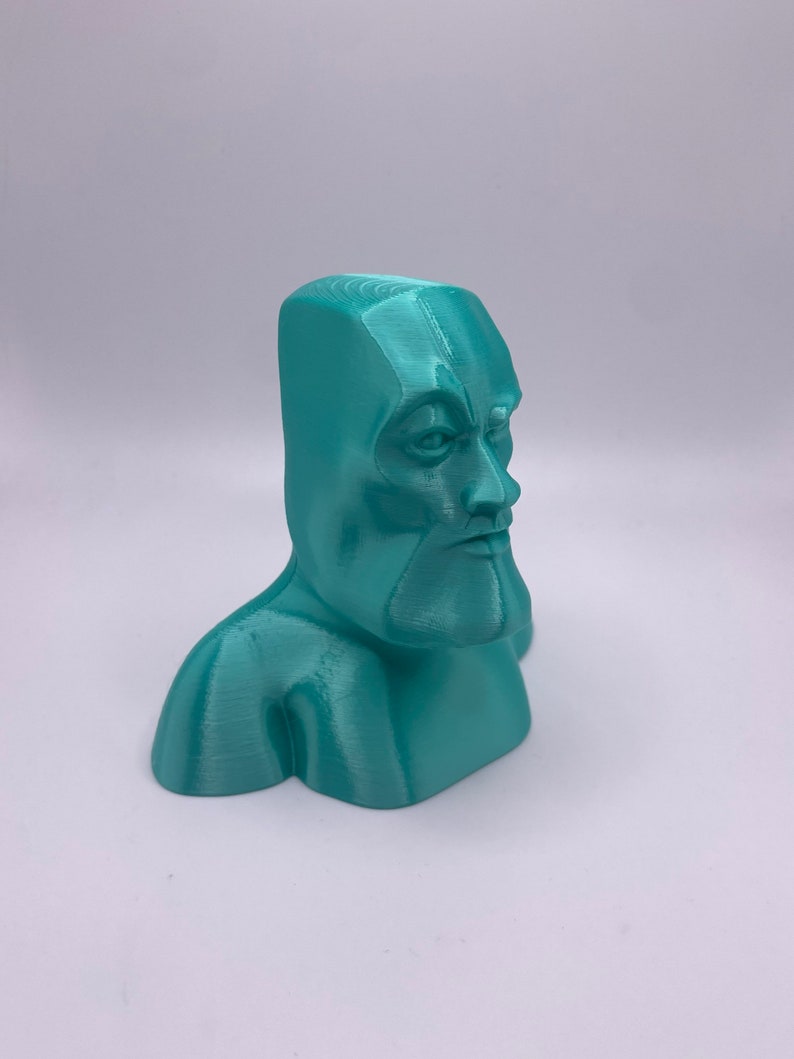 The Rock Moai Statue 3D Printed - Etsy