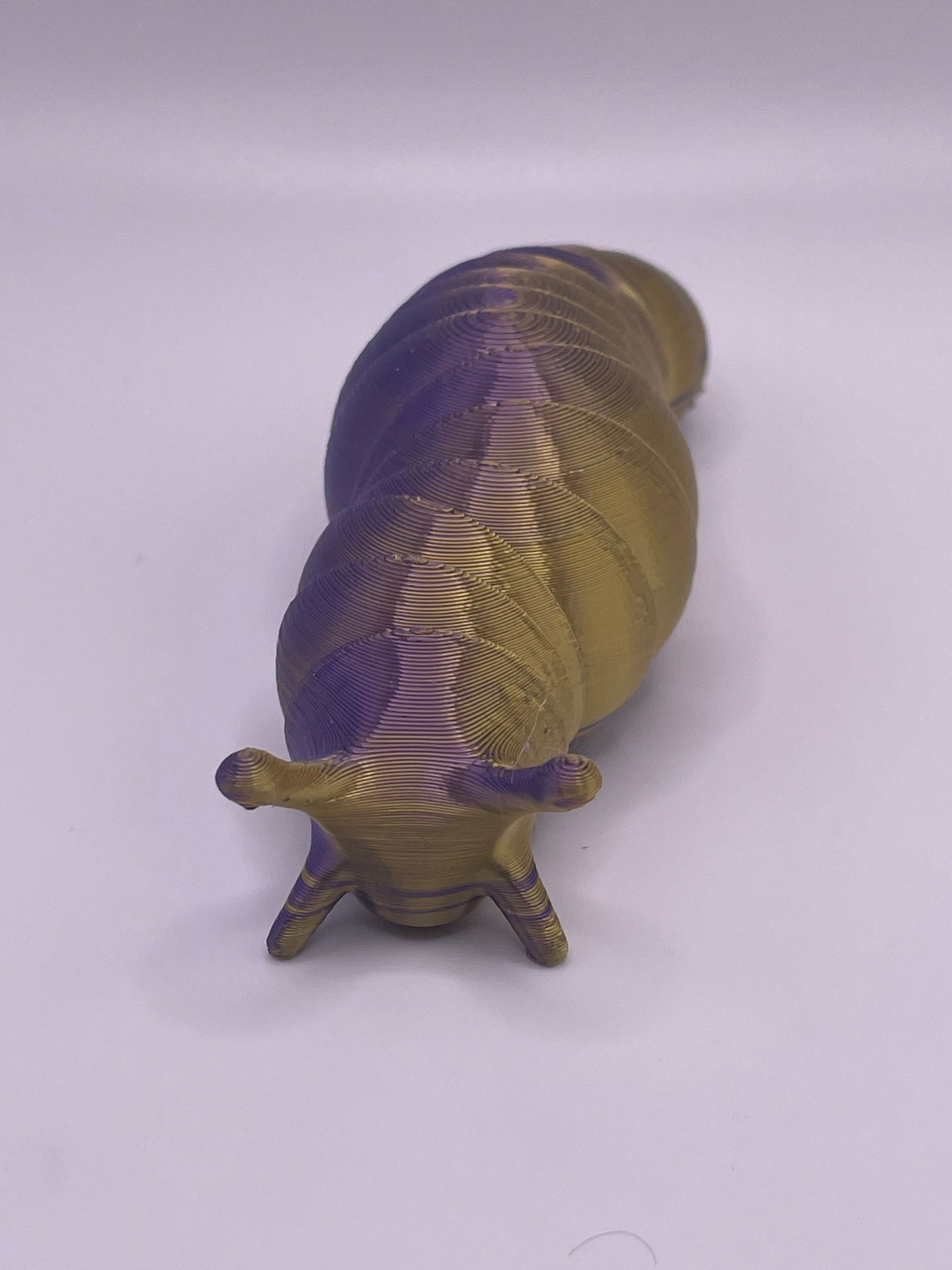 Friendly Articulated Slug 3D Printed Slinky Slug Back to | Etsy