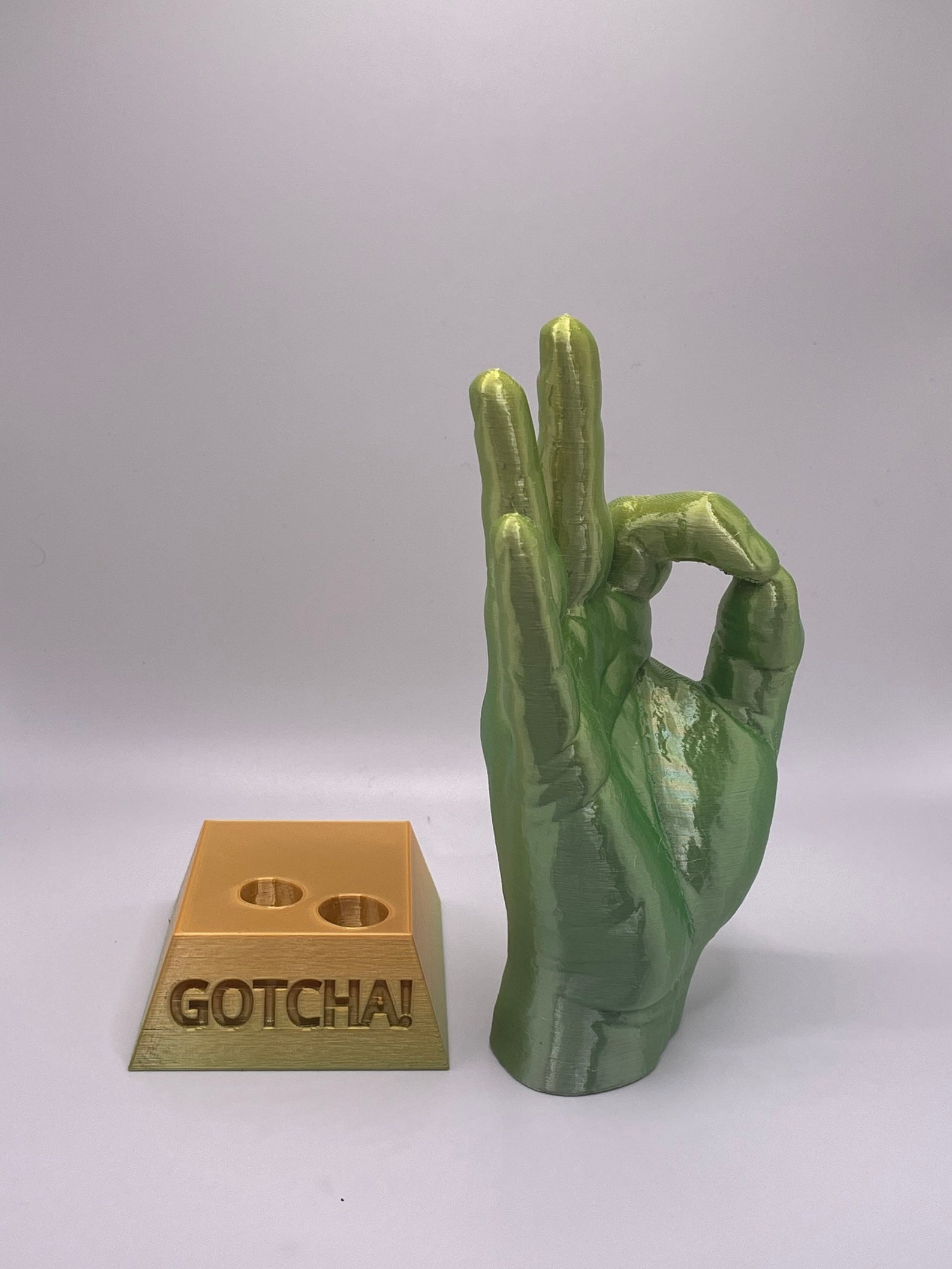 Gotcha Meme Hand With Gotcha Base 3D Printed 7 Inch | Etsy