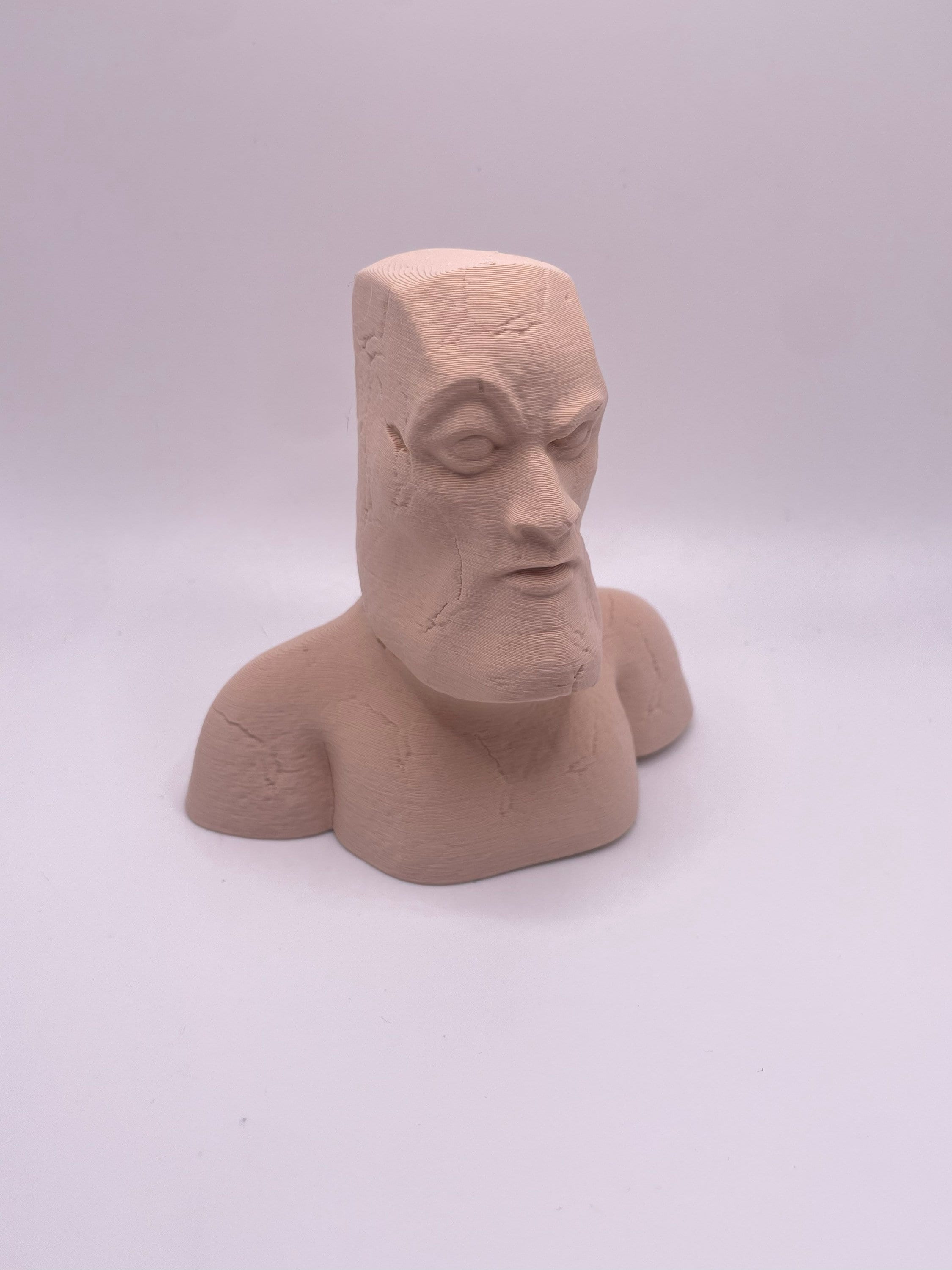 The Rock Moai Statue 3D Printed - Etsy