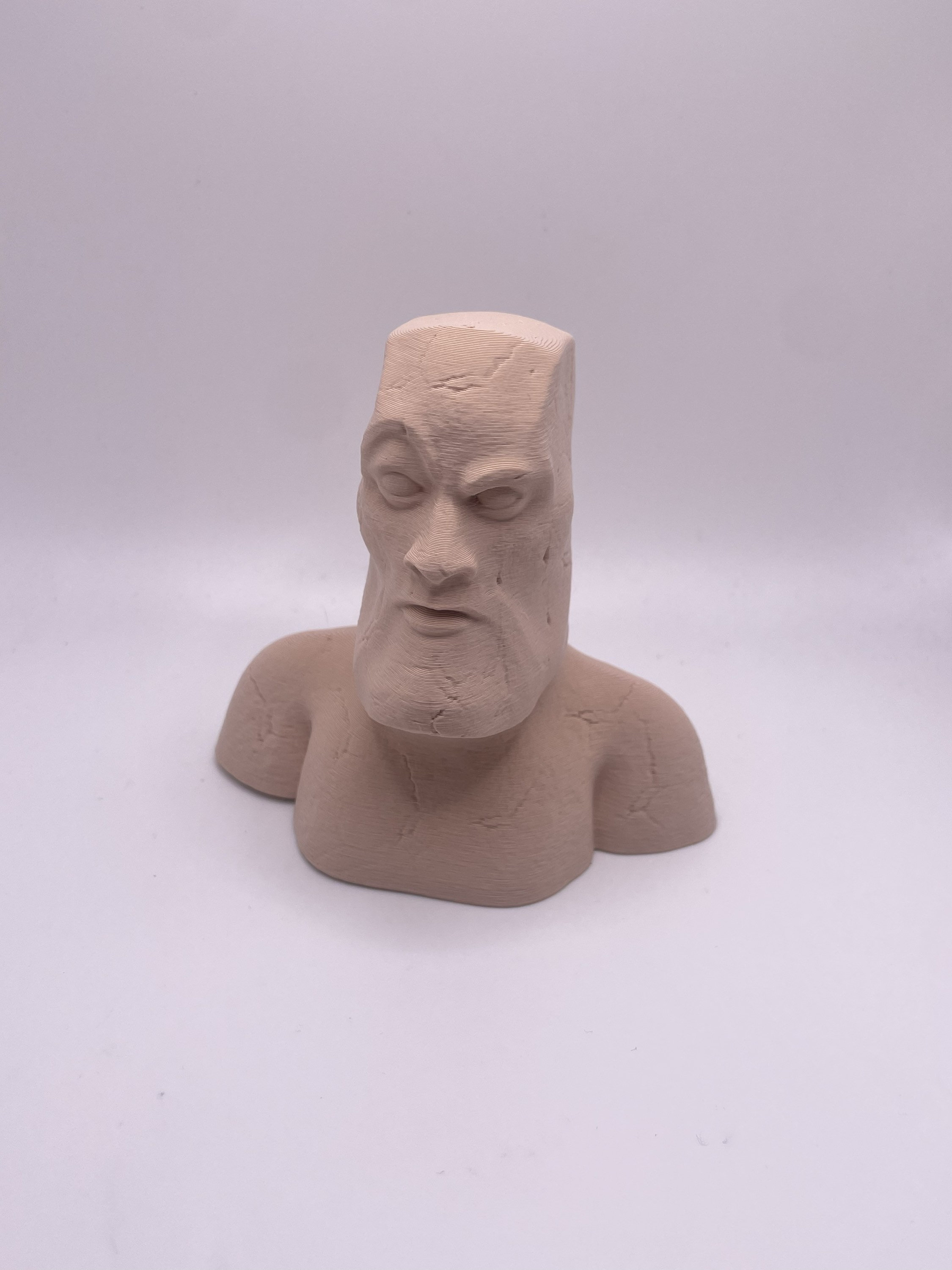 The Rock Moai Statue 3D Printed - Etsy