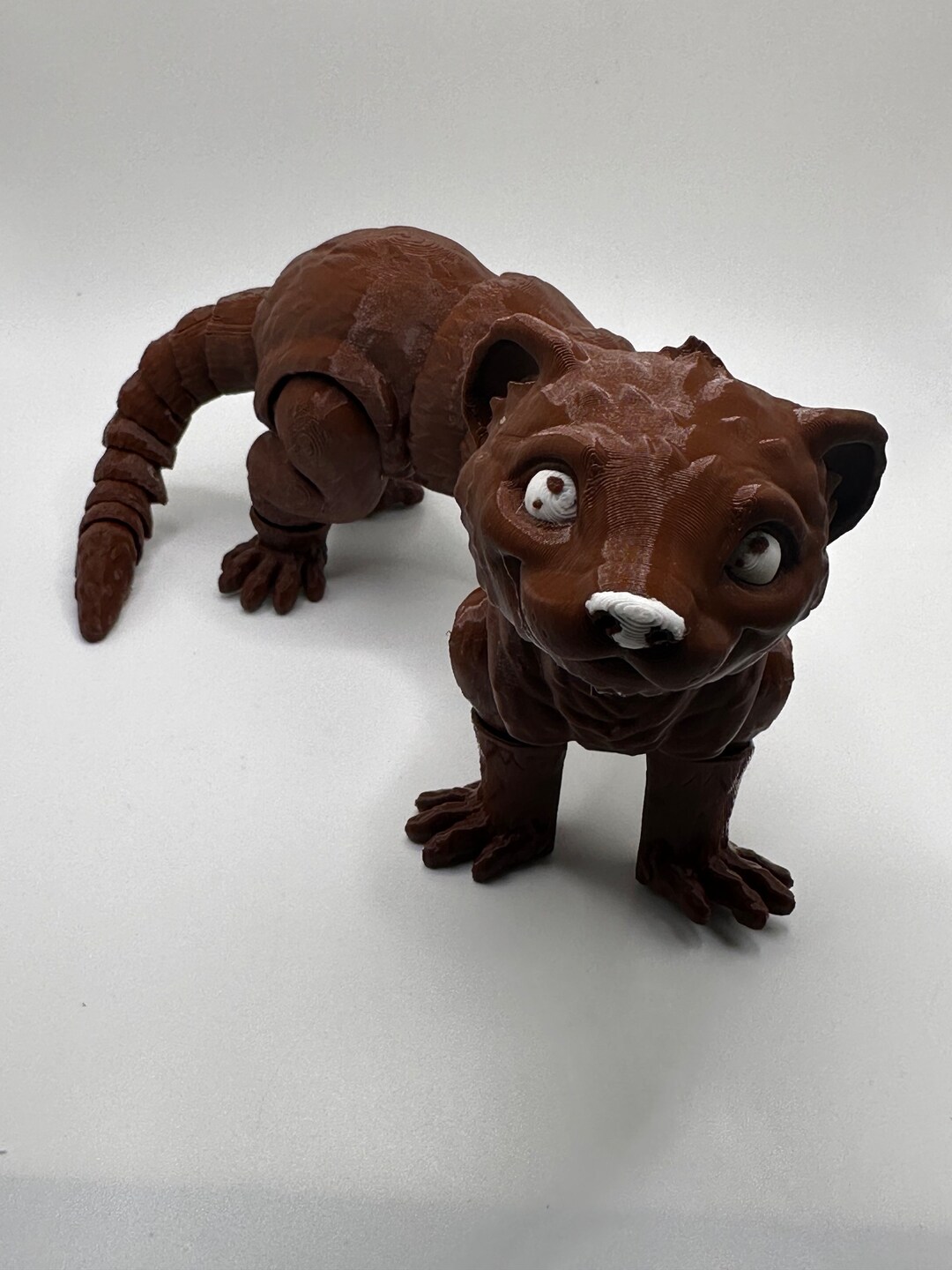 Flexi Brown Ferret Figurine 3D Printed, Jumbo Ferret Home Decor ...