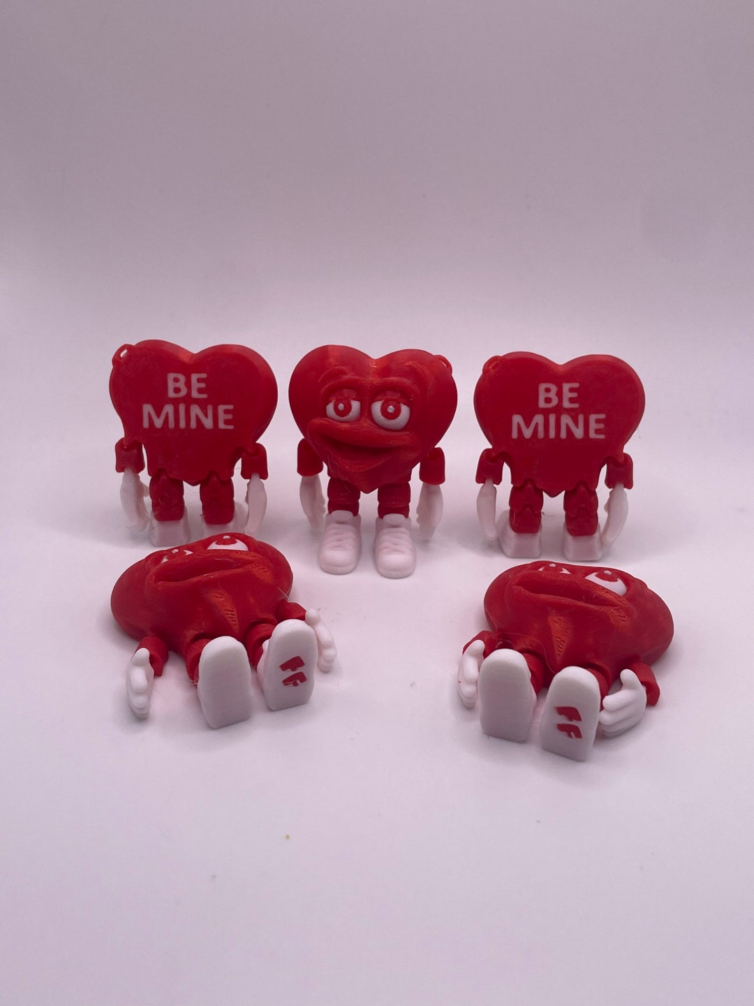 Mini Herbert the Valentines Heart 3D Printed, Multicolor - Etsy