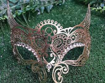 Metal Venetian Mask - Etsy
