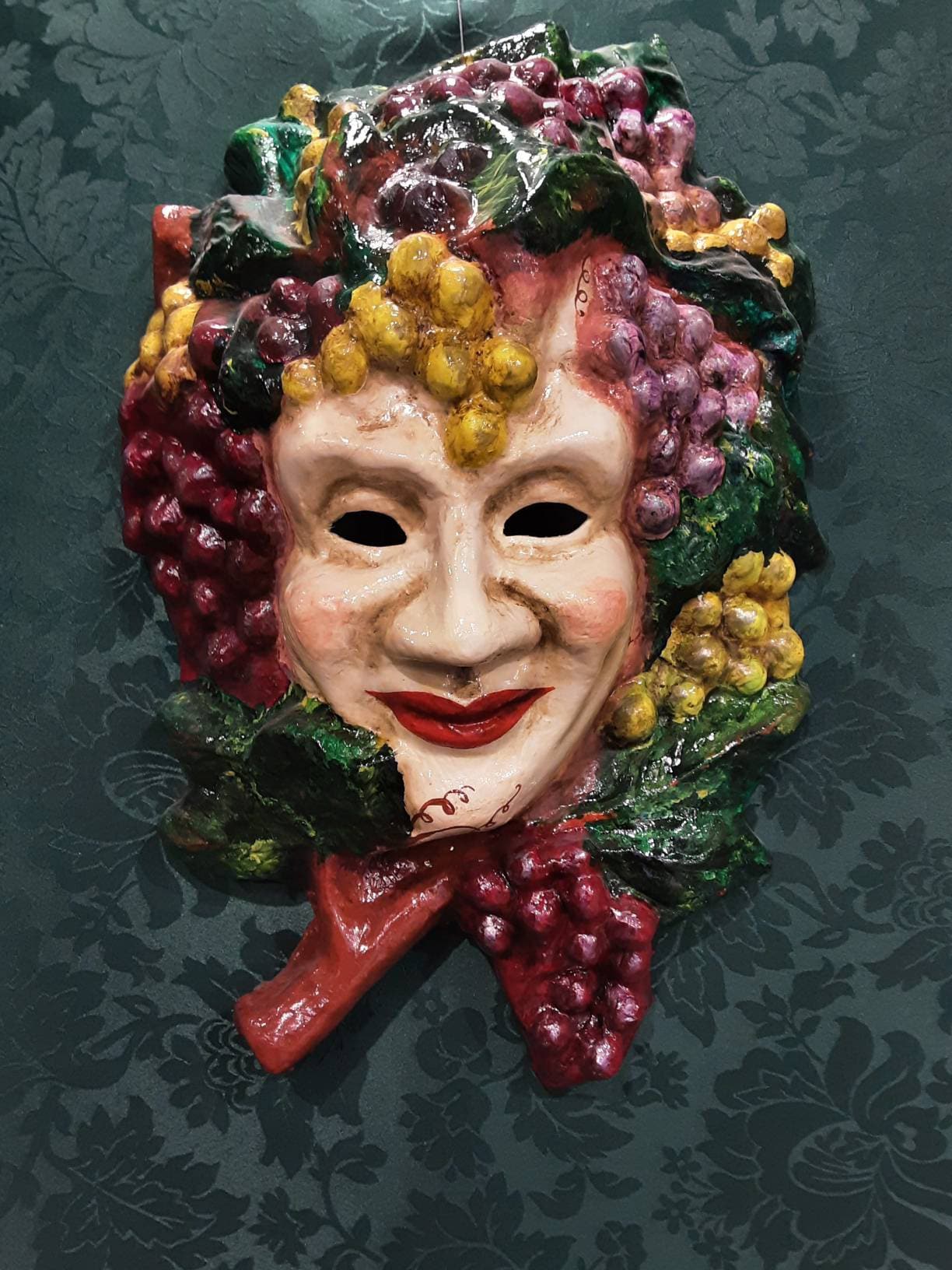 Original Venetian Mask Bacchus Large Size for Decoration in - Etsy UK