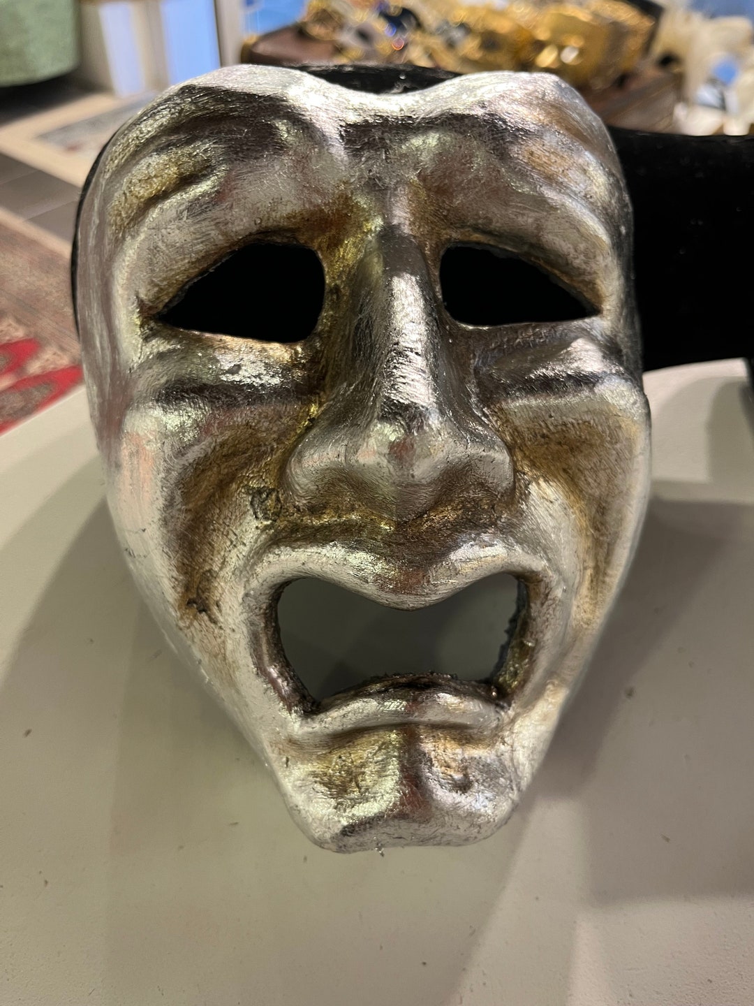 Tragic Mask Comic Mask, Tragi-comic Mask Made in Venice in Papier-mâché ...