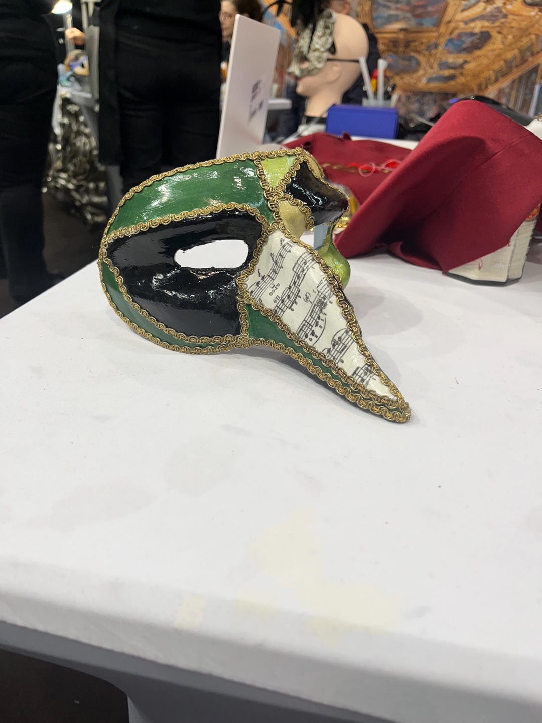 Pulcinella Mask in Papier-mâché Nose of the Commedia Dell Arte Handmade ...