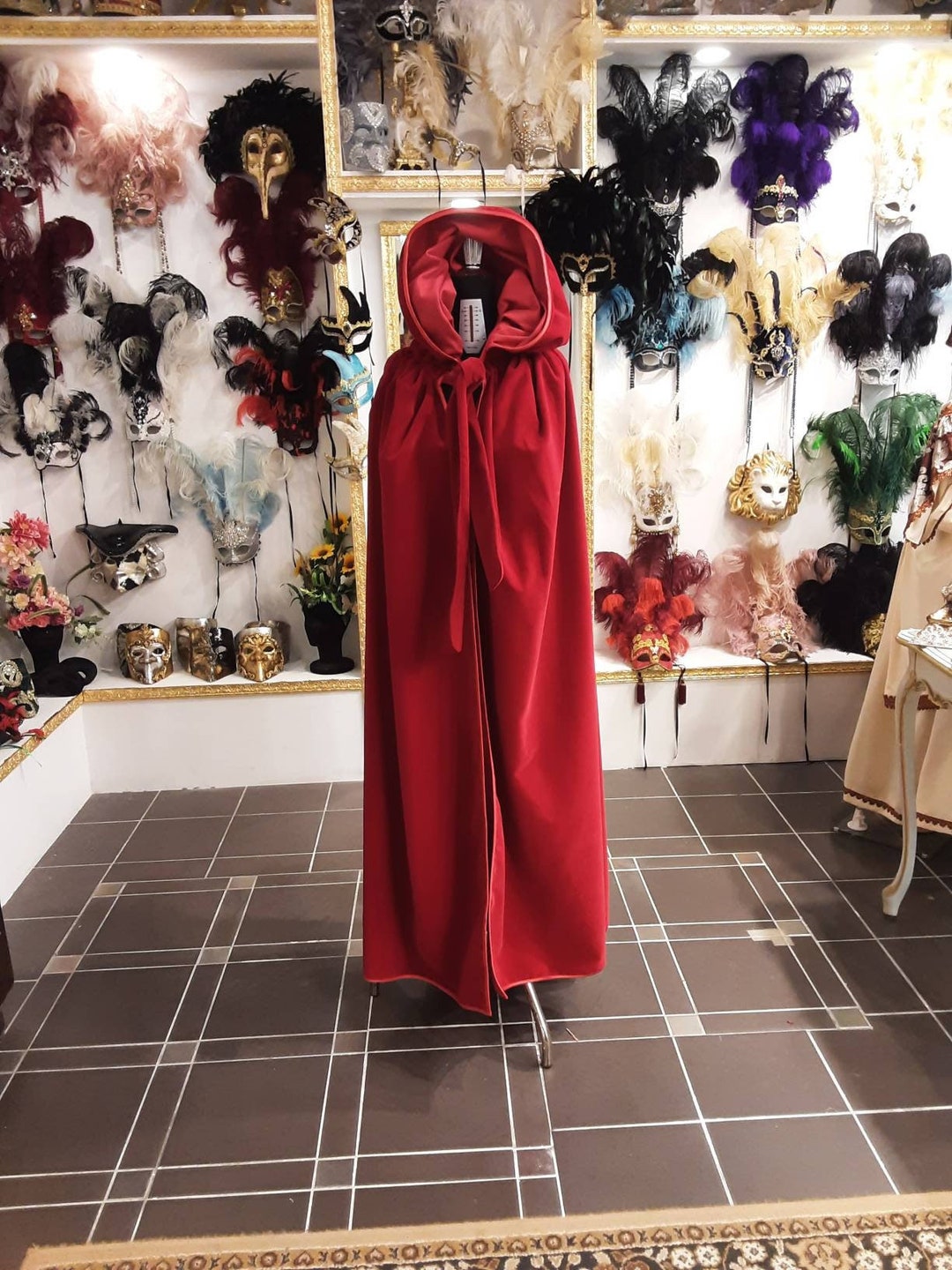 Domino Cloak in Very Warm Handmade Velvet, Hand Made, Velvet Cape ...