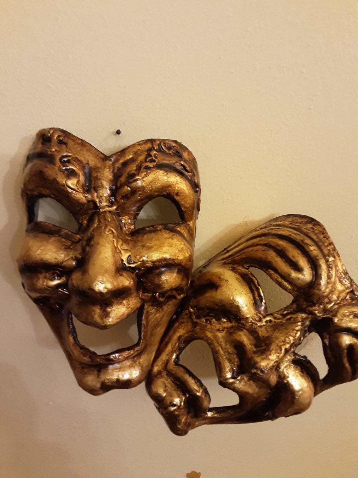 Tragic Mask Comic Mask Tragicomic Mask Handmade in - Etsy