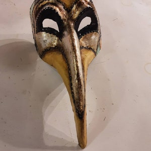 Venetian Turkish Nose Mask Plague Doctor Commedia Dell Arte in Macrame ...
