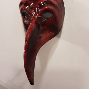 Venetian Mask Turkish Nose Plague Doctor Commedia Dell Arte - Etsy