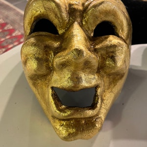 Tragic Mask Comic Mask, Tragicomic Mask Made in Venice in Papier-mâché ...