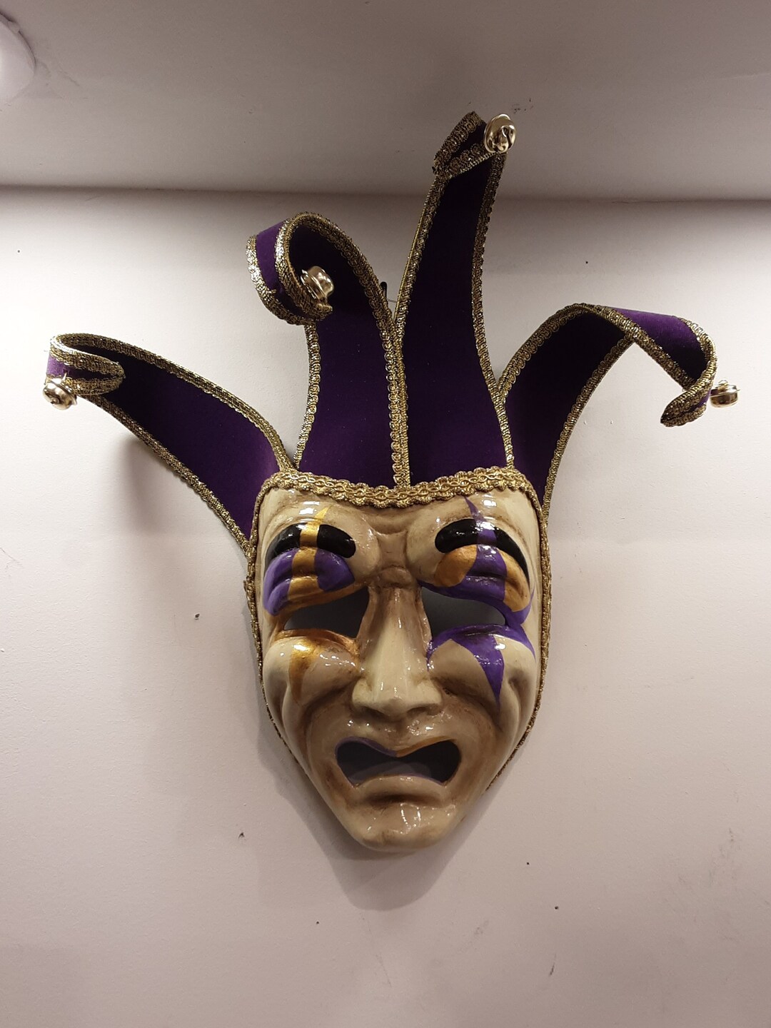 Tragic Mask Comic Mask, Tragicomic Mask Made in Venice in Papier-mâché ...