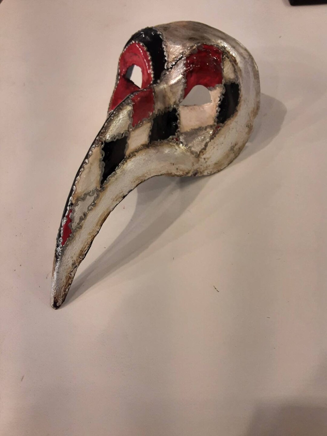 Venetian Turkish Nose Mask Plague Doctor Commedia Dell Arte in Macrame ...