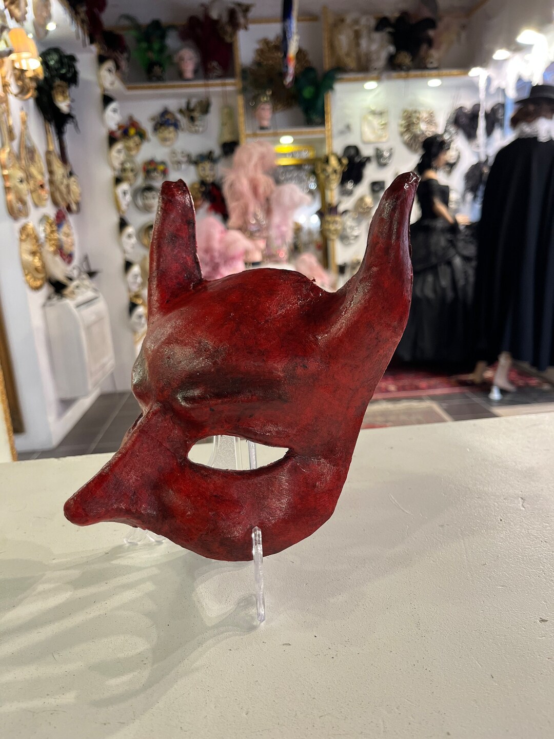 Venetian Devil Mask in Papier-mâché and Baroque Applications - Etsy