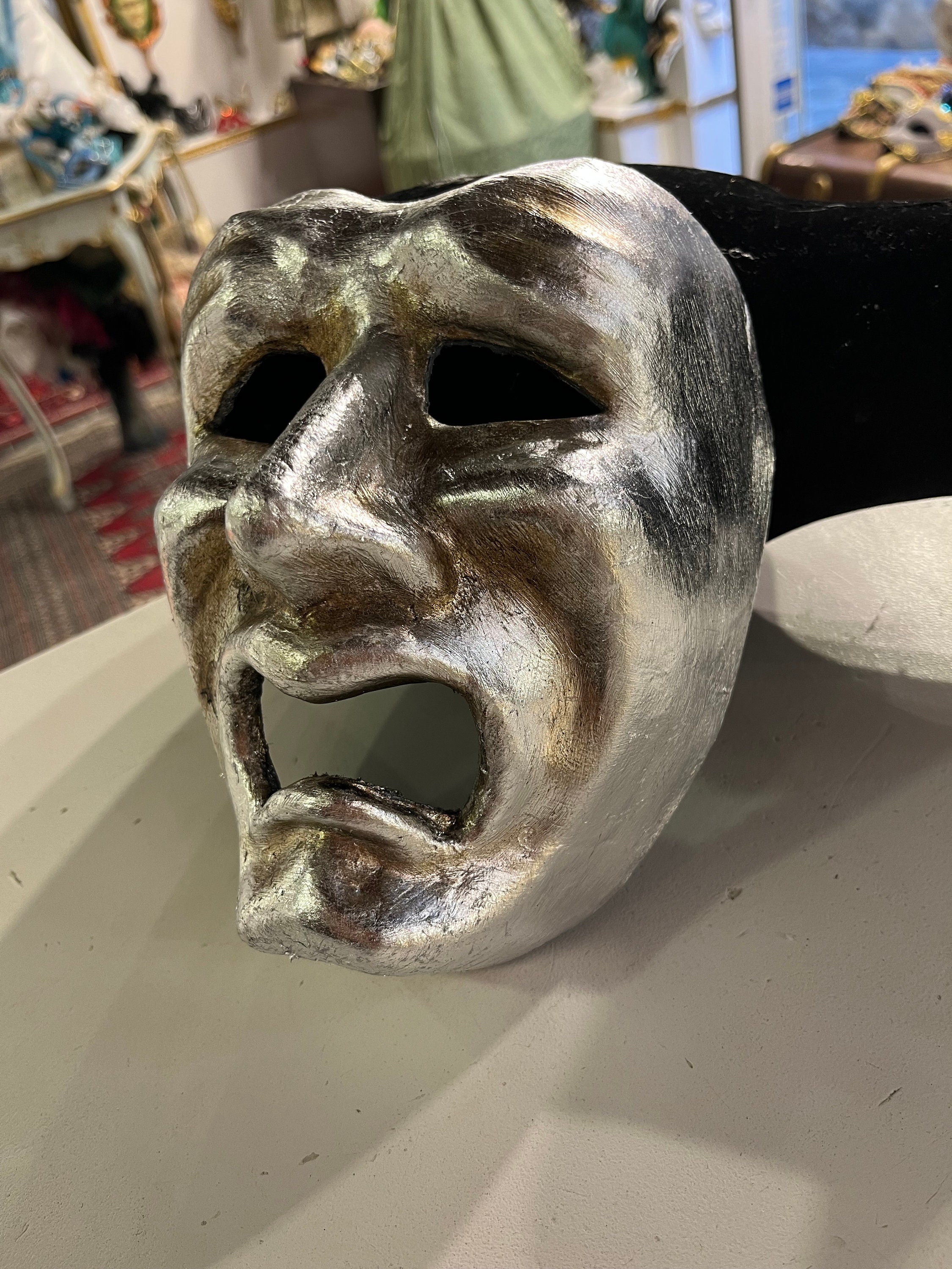 Tragic Mask Comic Mask, Tragicomic Mask Made in Venice in Papier-mâché ...