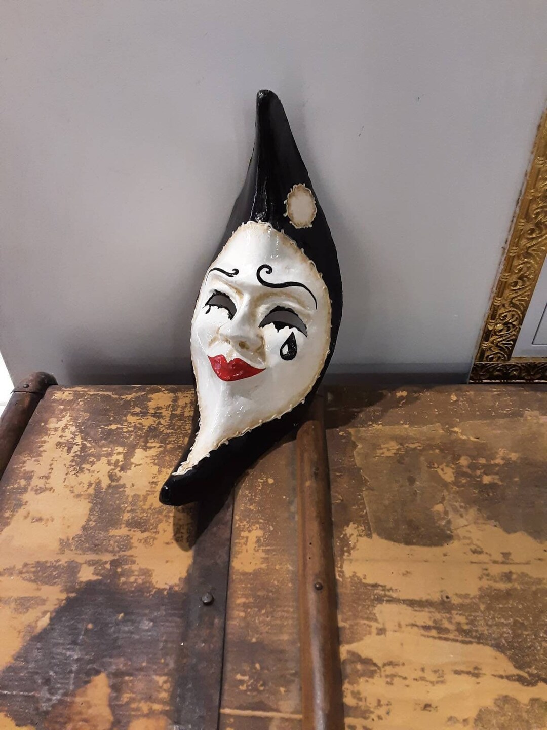 Luna Mask Venetian Size Large Hand Painted - Etsy