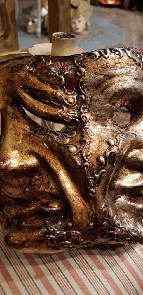 Venetian Tragicomic Double Mask of the Commedia Dell Arte in - Etsy Canada