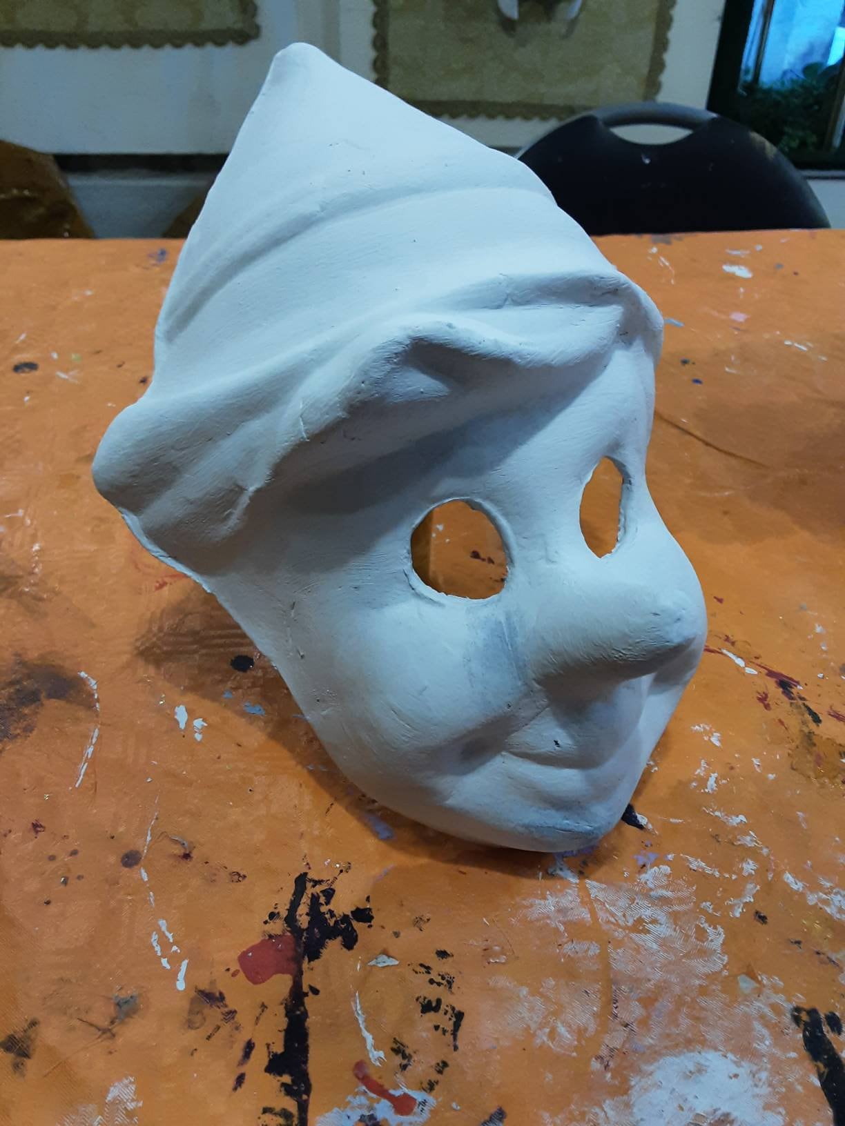Pinocchio White Venetian mask to be painted inpesta venetian | Etsy