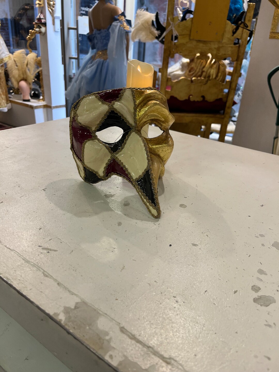 Captain Nose Mask From the Commedia Dell Arte in Handmade Papier-mâché ...