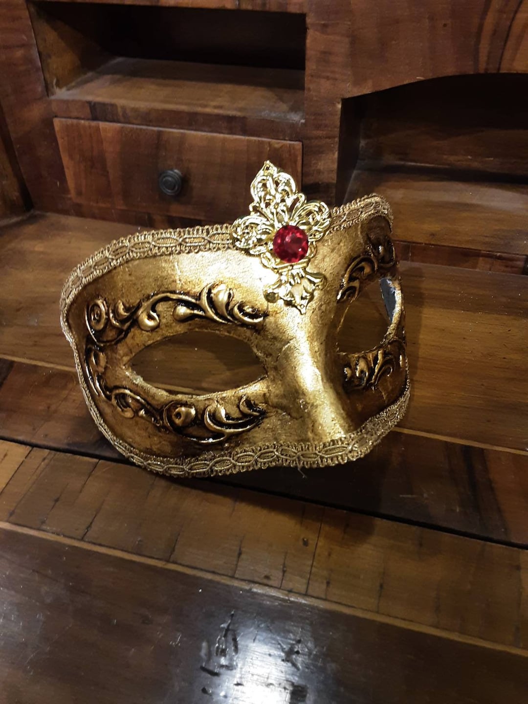 Colombina Mask in Papier-mâché Hand Made,venetian Mask,halloween Mask ...