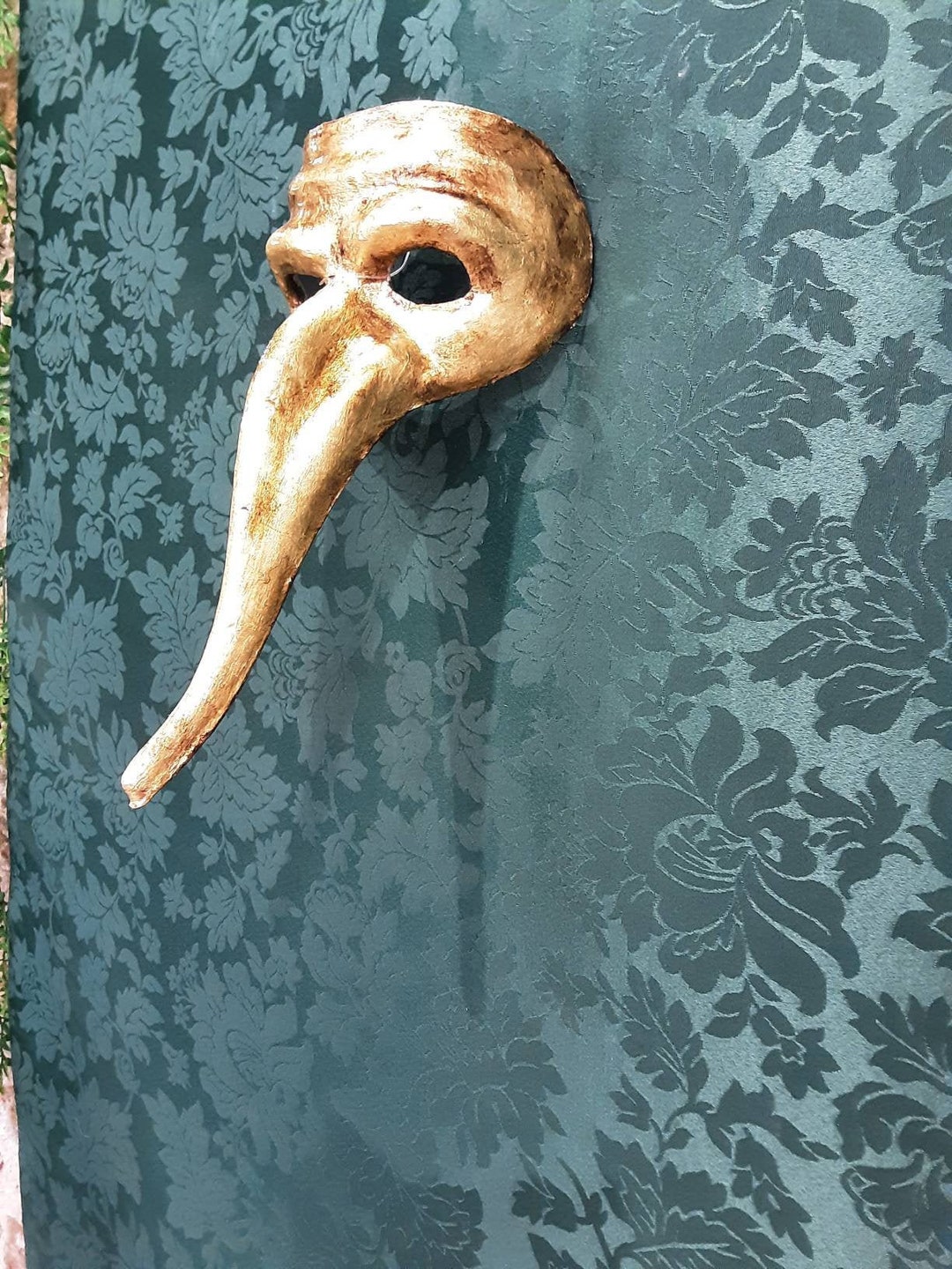 Venetian Mask Scaramouche Commedia Dell Arte in Papier-mâché Decoration ...