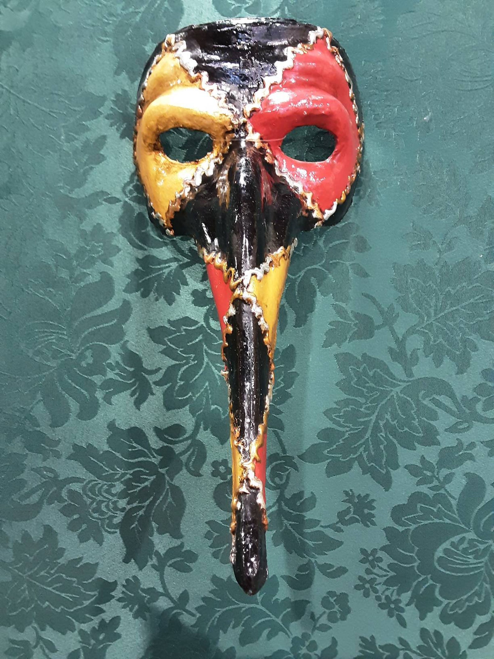 Scaramouche Nose Mask From the Commedia Dell Arte in - Etsy