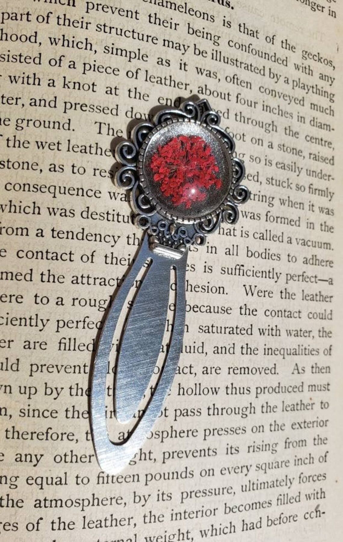 Metal Bookmark Floral Silver Bookmark Unique Bookmark Cool - Etsy