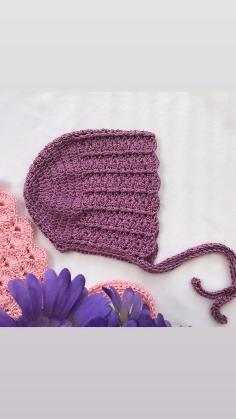 Sea Shell Bonnet and Lacy Shell Bonnet 100% Cotton Made or - Etsy