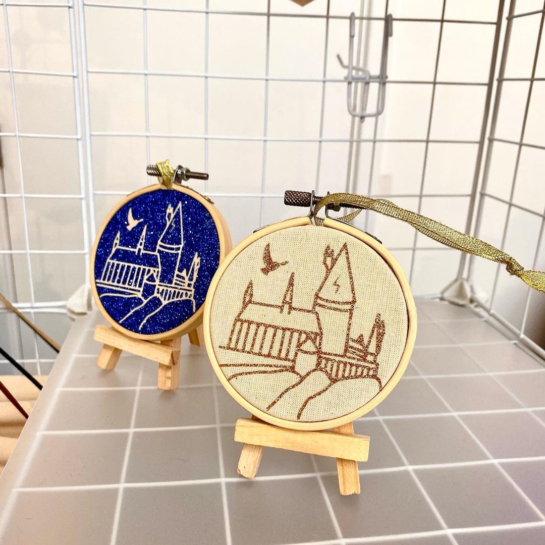 1x Wizard Castle Decorative Mini Hoop - Etsy