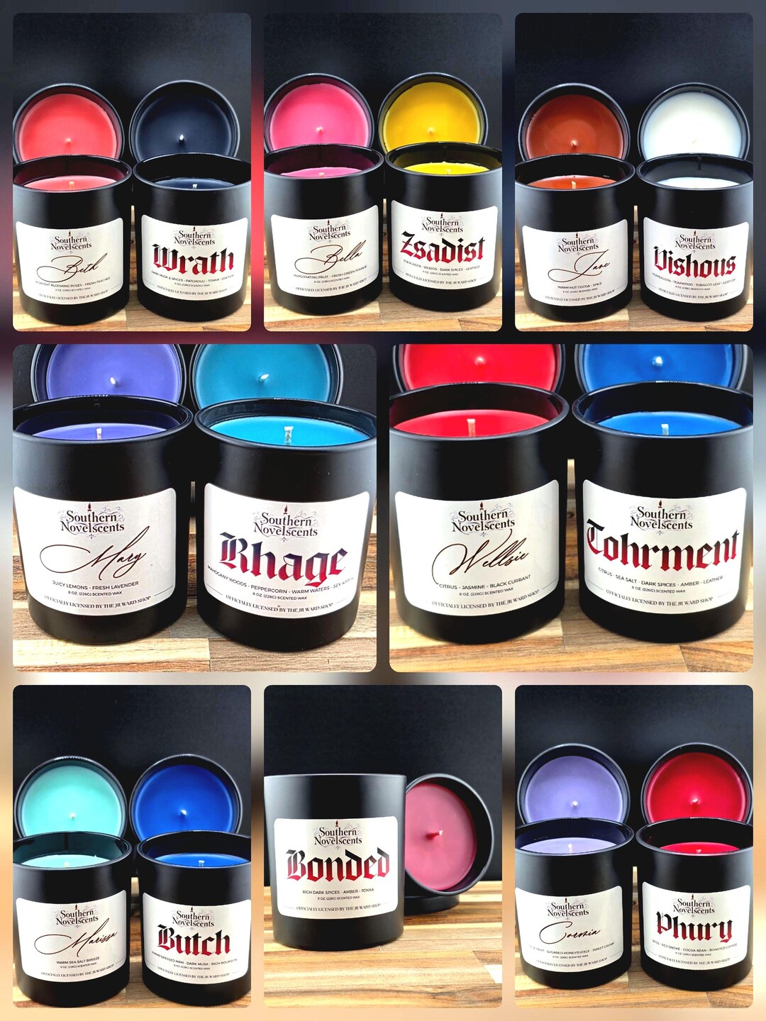 Black Dagger Brotherhood Ultimate Candle Bundle | Officially Licensed J ...
